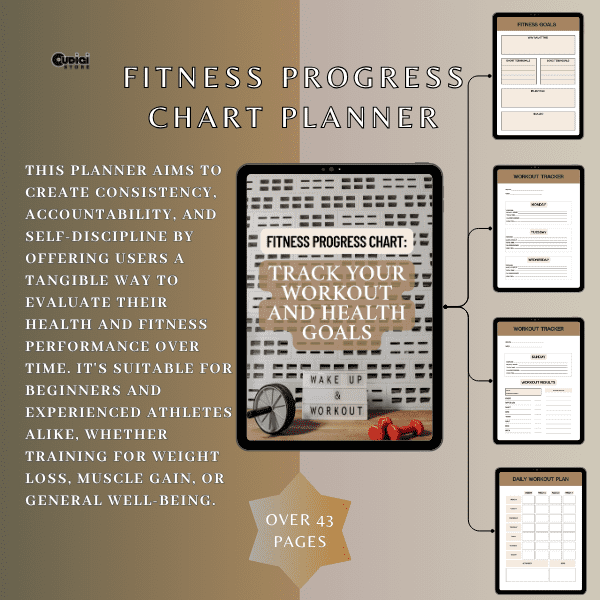 Oudigi - Fitness Progress Chart Planner 2025